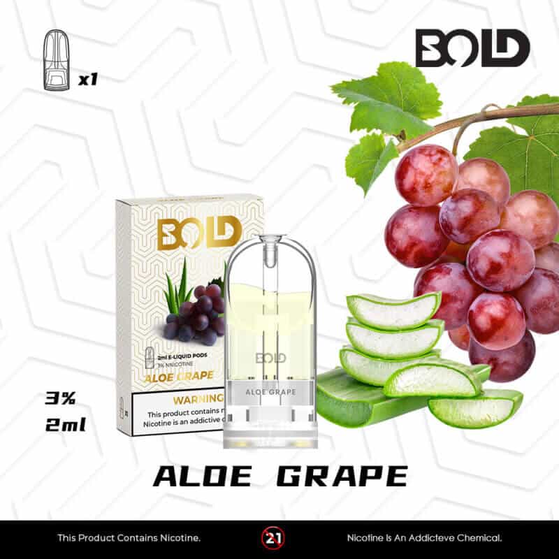 BOLD INFINITE PODS (ALOE GRAPE) – New Generation Version 2022 – Bold Vape